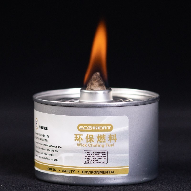 6hrs 7oz Chafing Fuel Can Plastic Cap Handy Wick Sterno 170F Buffet ...